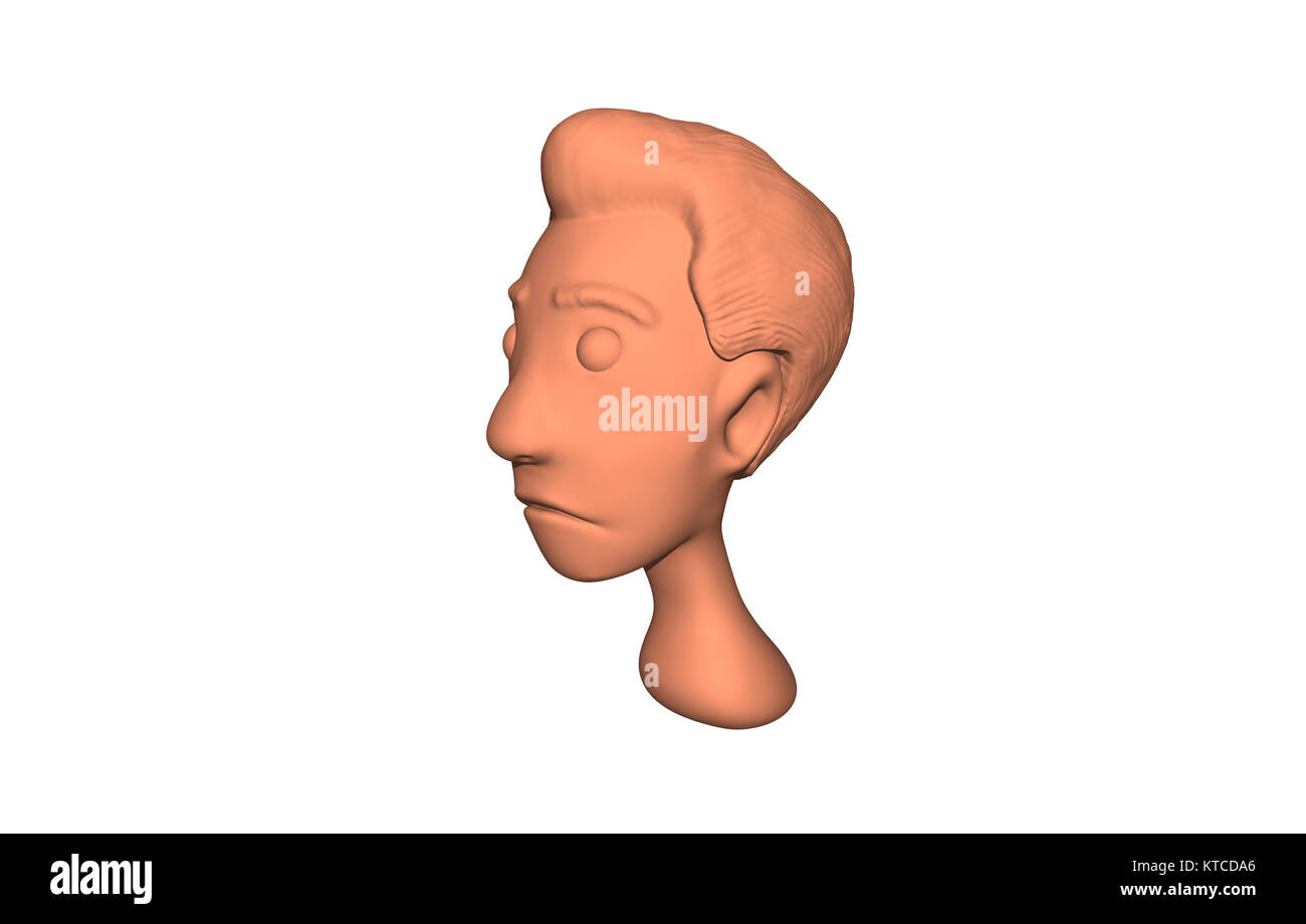 cartoon head isolated Stock Photo - Alamy