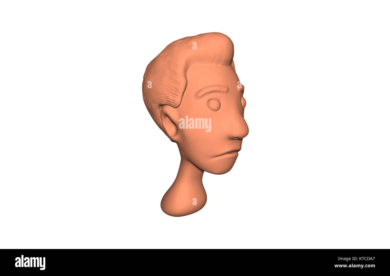 cartoon head released Stock Photo - Alamy