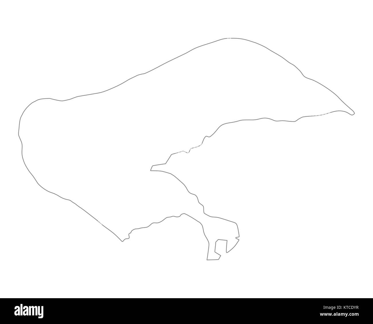 Karte von Borkum Stock Photo - Alamy