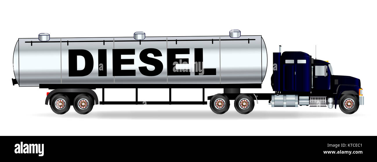 Diesel Tanker Truck Stock Photo - Alamy