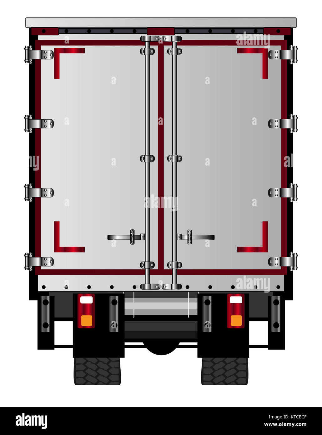 Lorry Rear Doors Stock Photo - Alamy