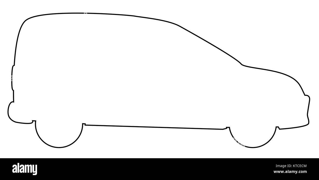 Small white van Black and White Stock Photos & Images - Alamy