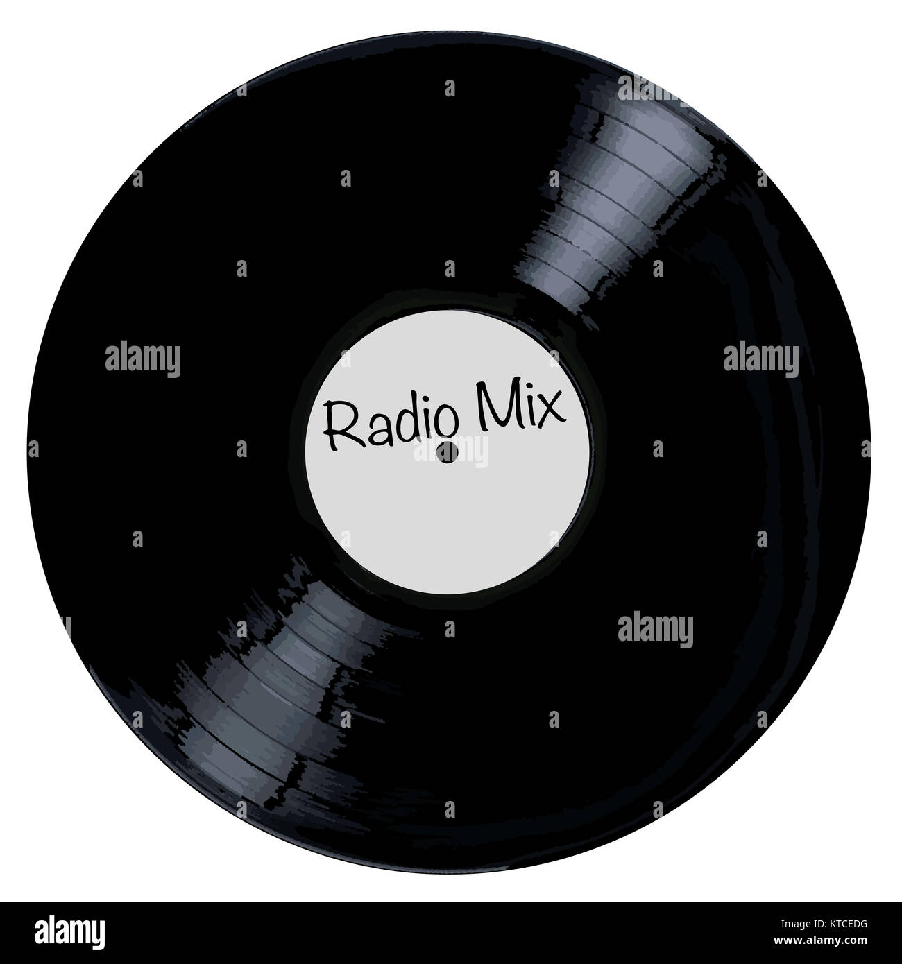 Radio Mix White Label Stock Photo - Alamy