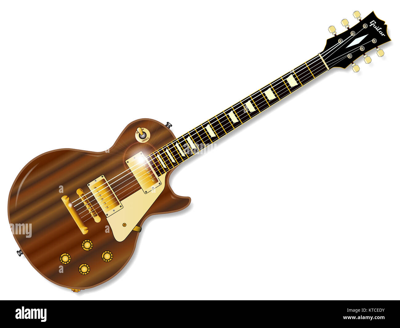 Solid Mahogany Guitar Stock Photo - Alamy