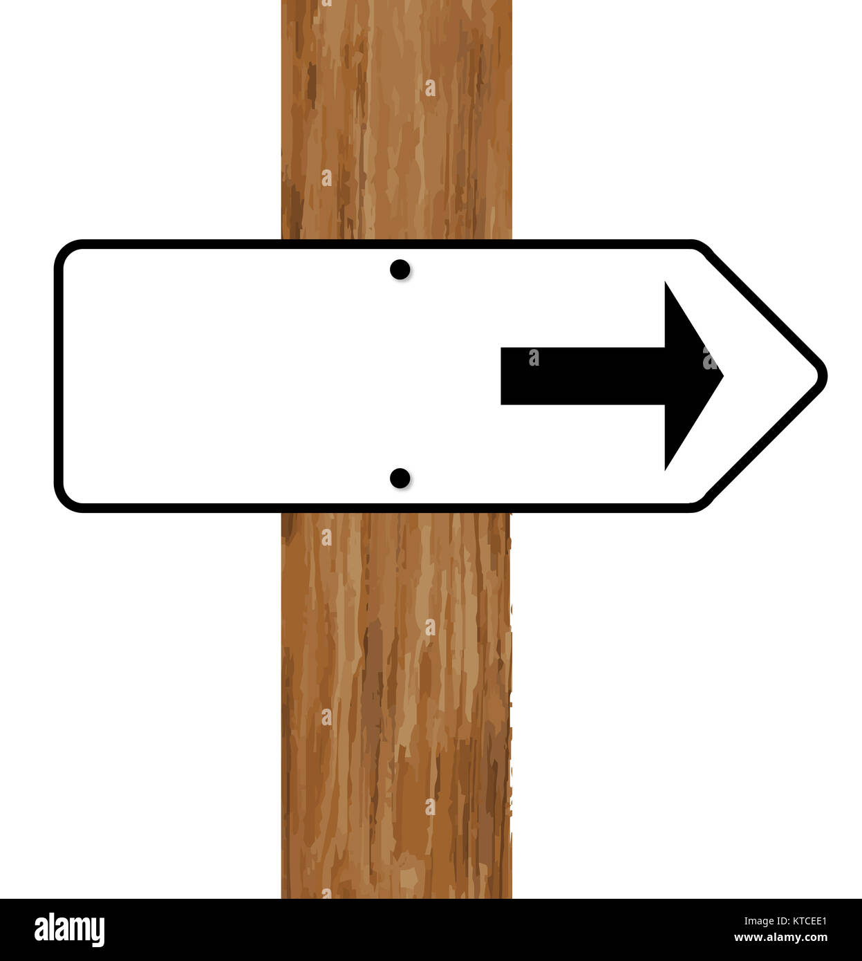 Blank Direction Arrow Stock Photo - Alamy