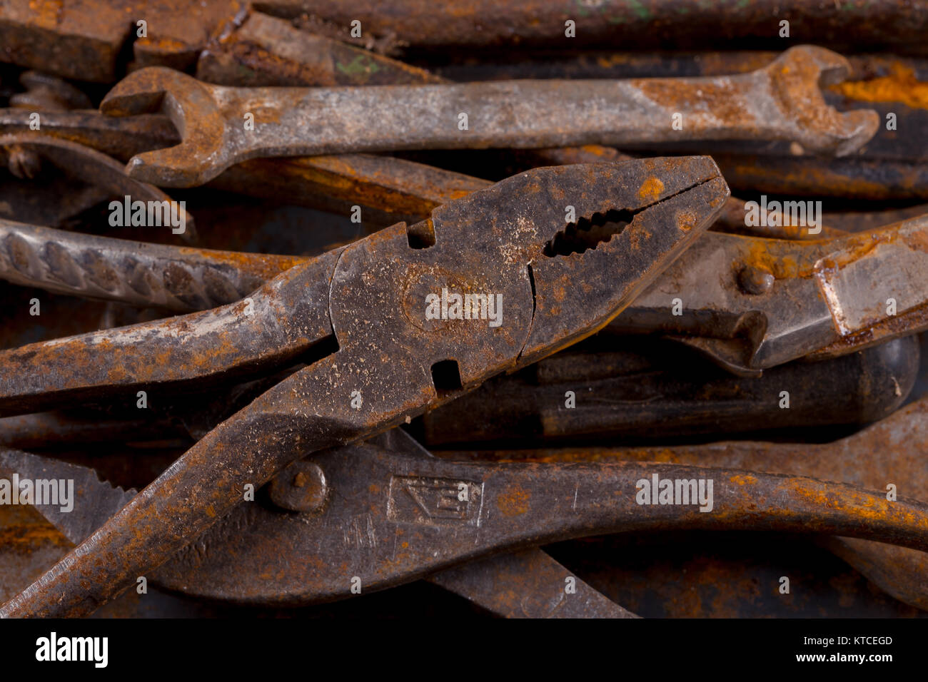 Old rusty tools Stock Photo - Alamy
