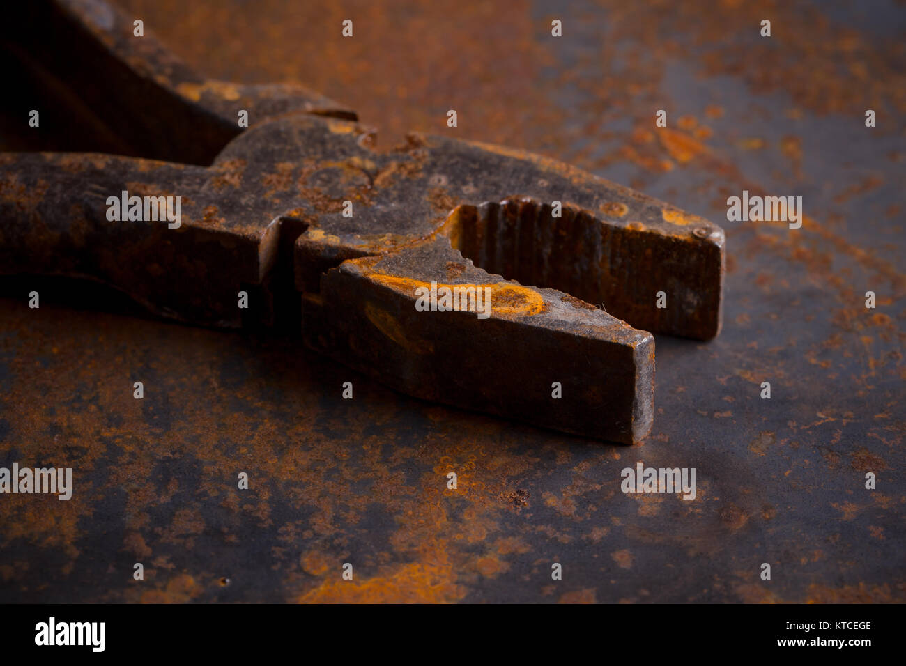 Old rusty pliers tools Stock Photo - Alamy