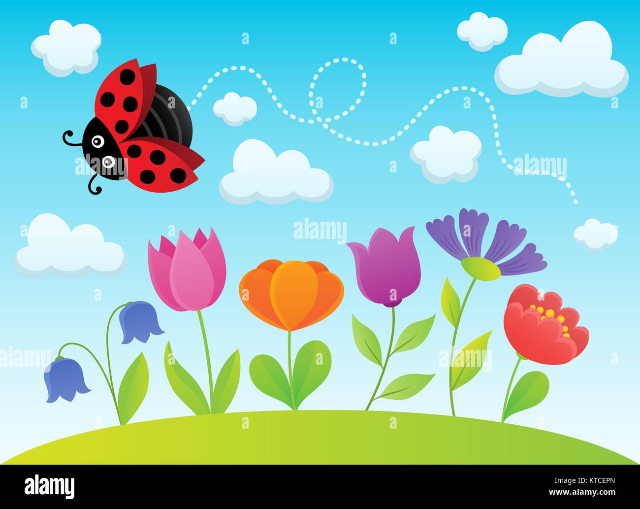 Stylized flowers hi-res stock photography and images - Alamy