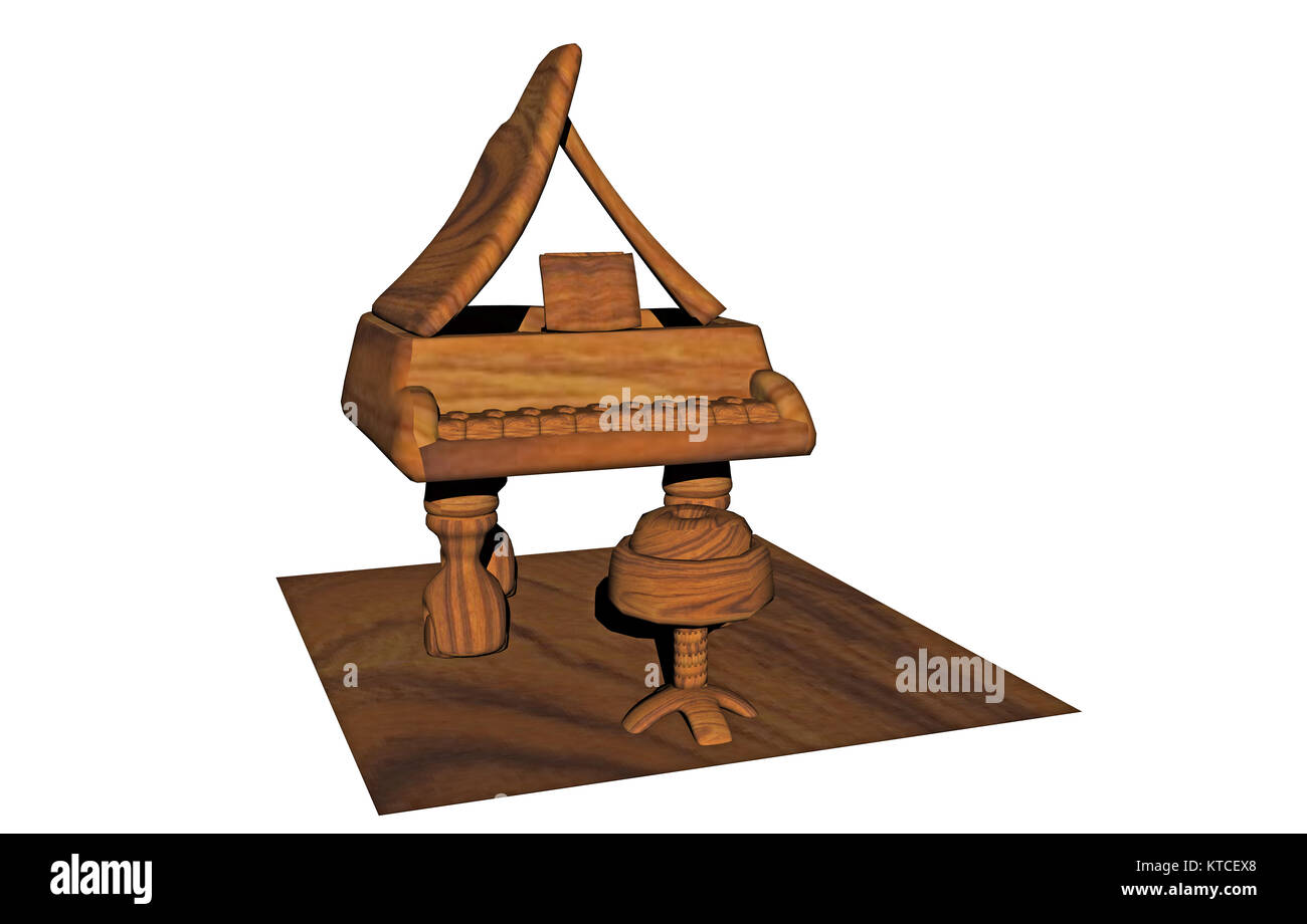 Cartoon piano hi-res stock photography and images - Alamy