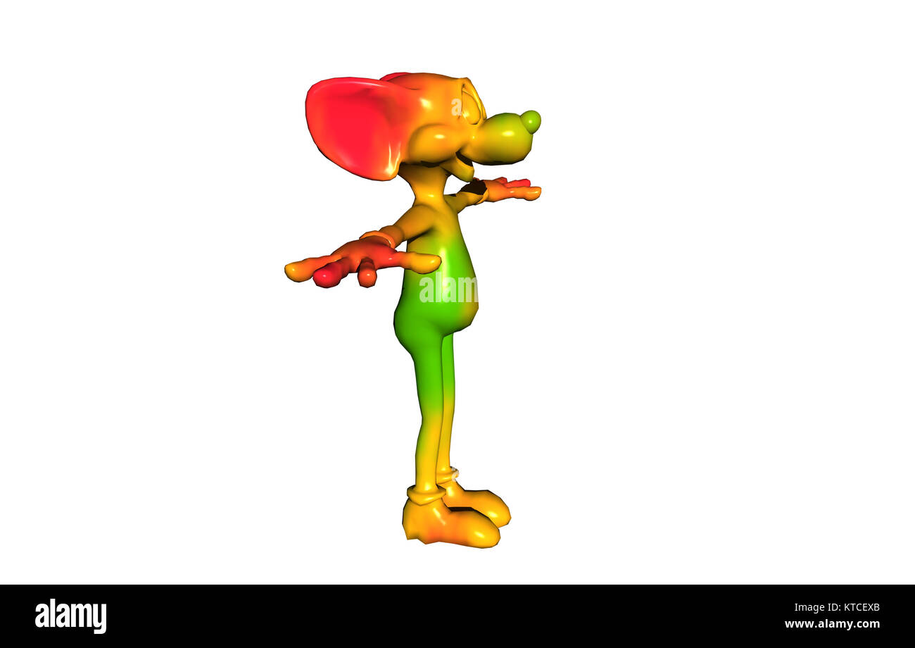 Comic Mouse unlocked Stock Photo - Alamy