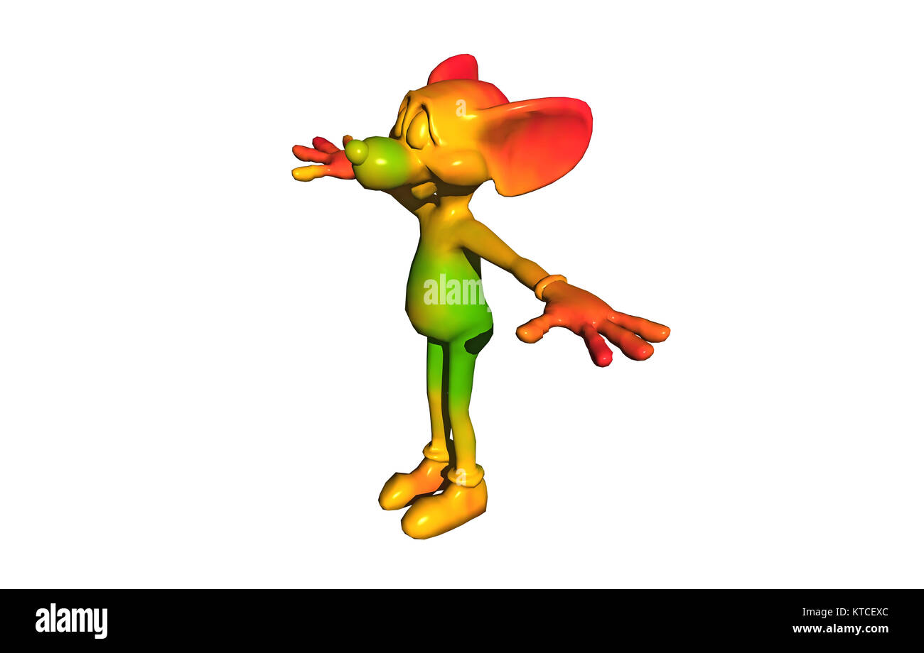 Comic Mouse unlocked Stock Photo - Alamy