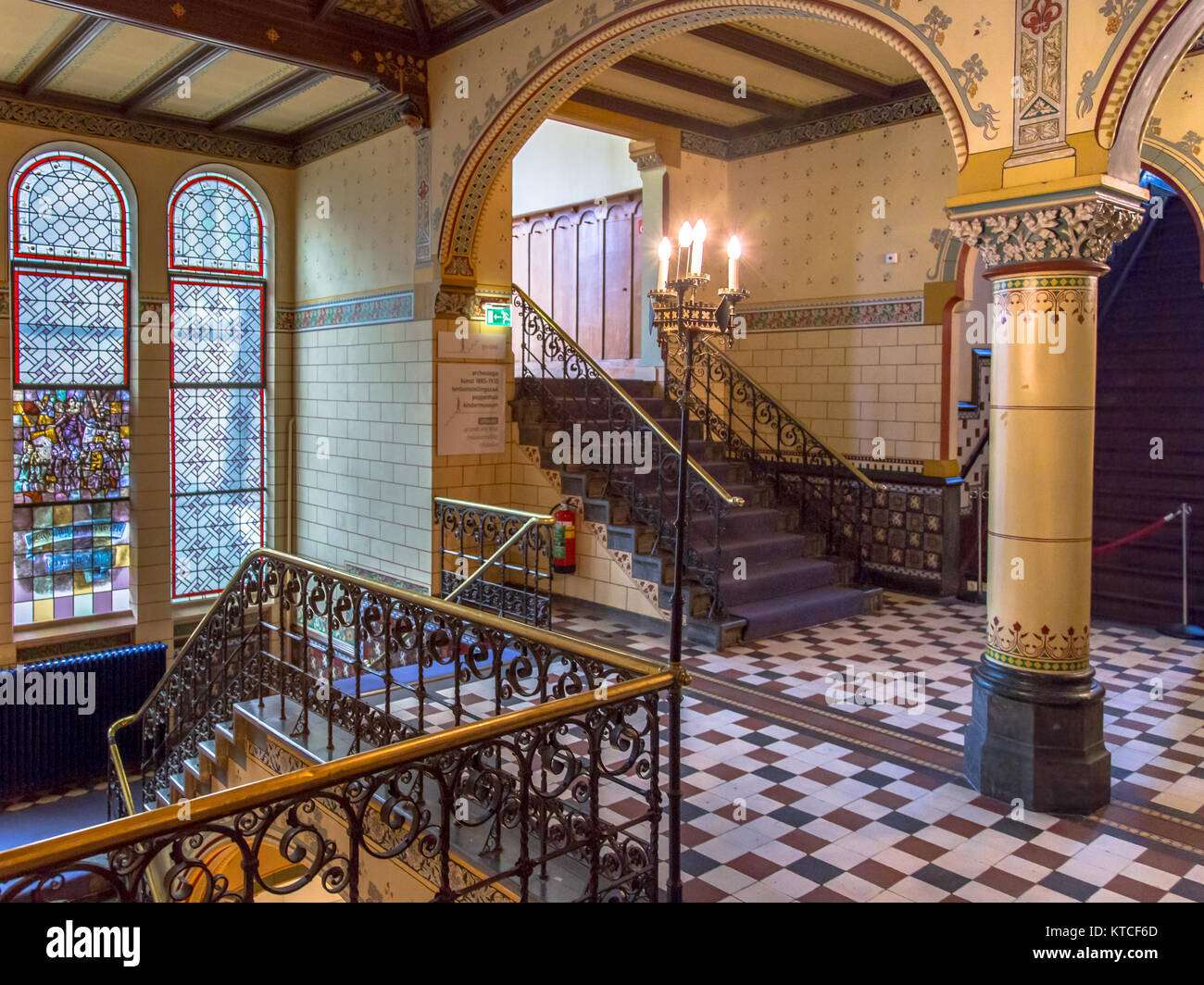 ASSEN, THE NETHERLANDS - SEPTEMBER 21, 2016: Historic interior of ...