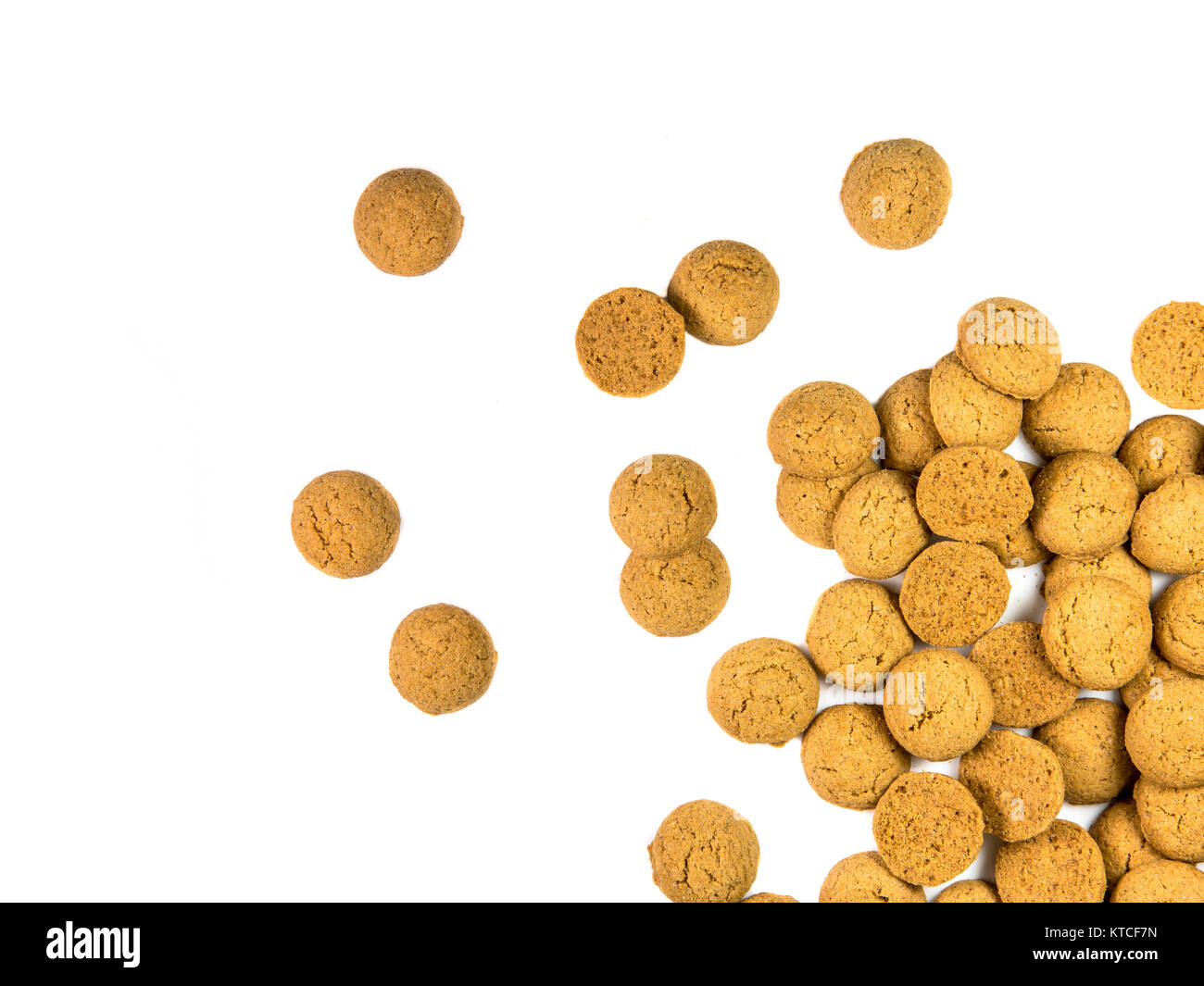 Handful of Scattered Pepernoten cookies as Sinterklaas decoration on ...