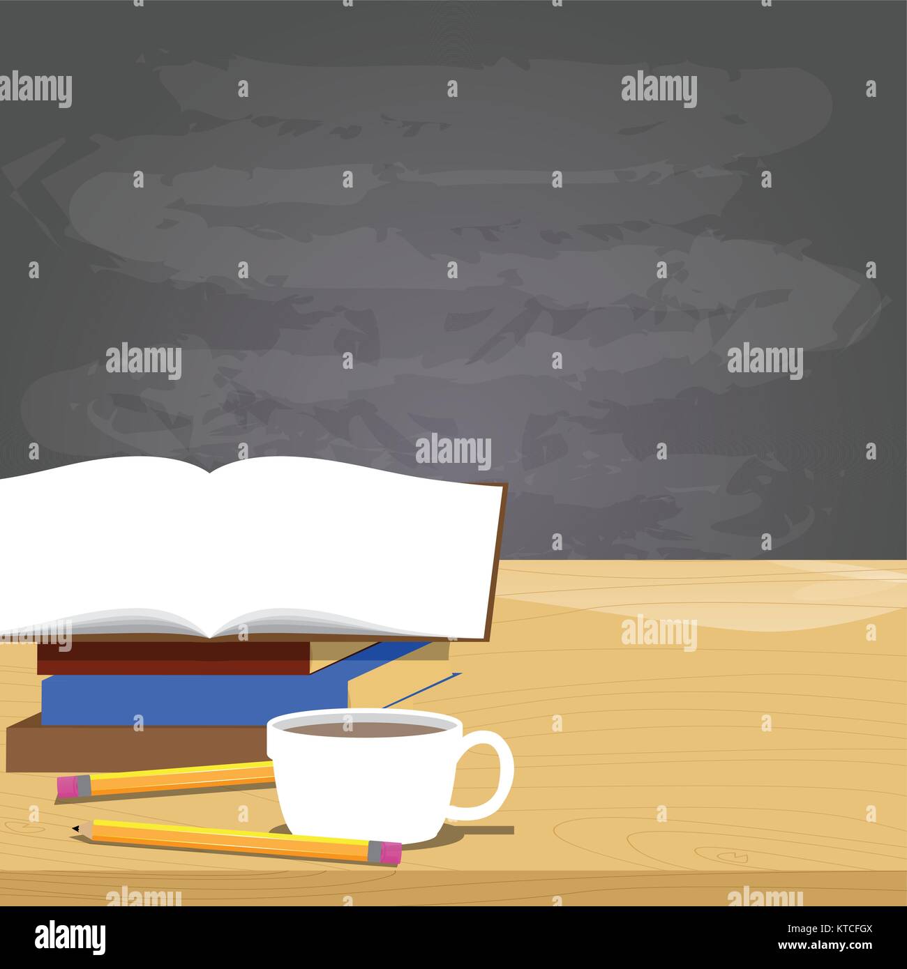 Library university desk Stock Vector Images - Alamy