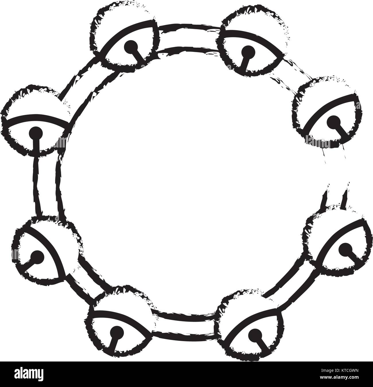 Isolated tambourine design Stock Vector Image & Art - Alamy