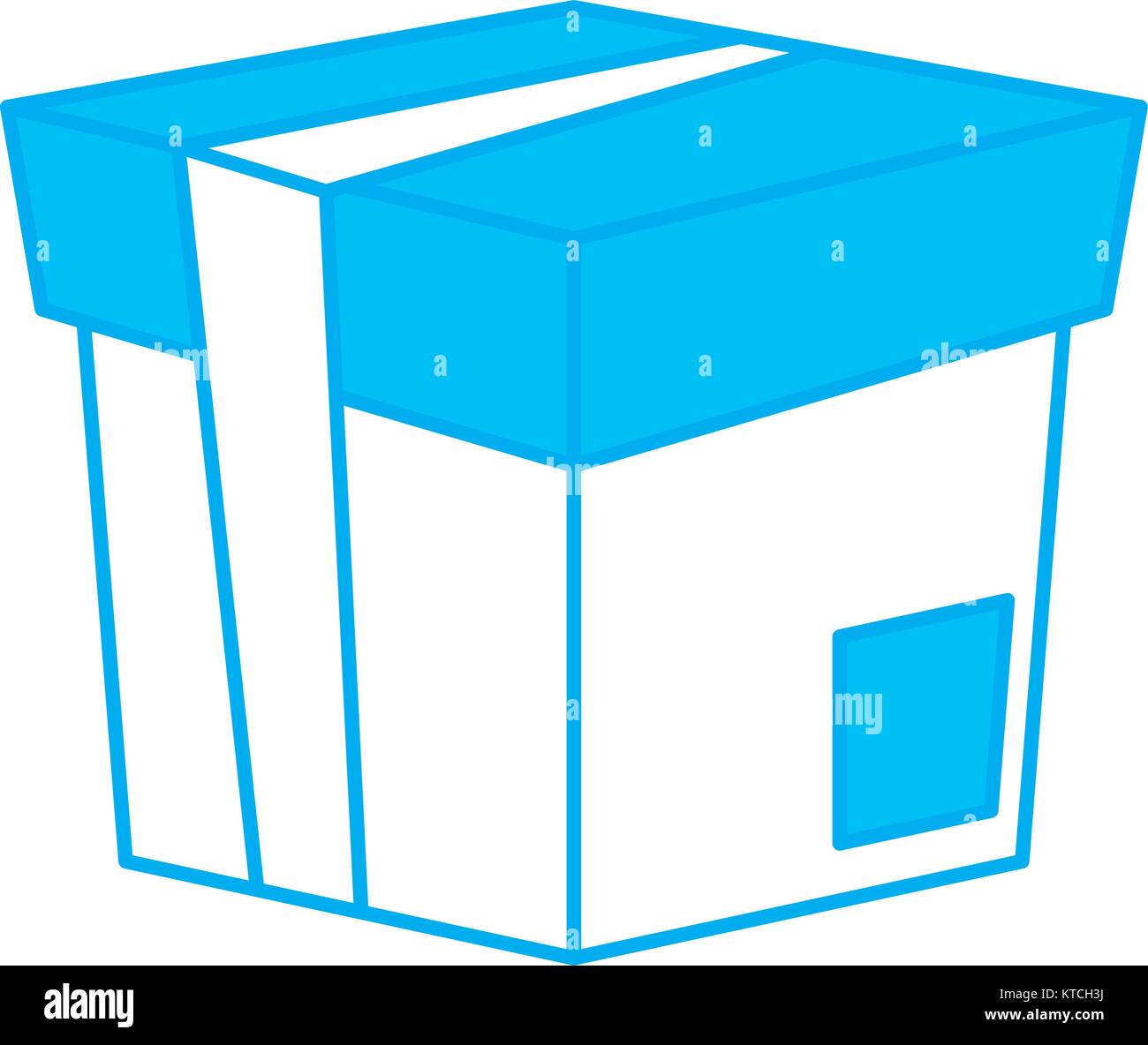 Cardboard box isolated Stock Vector Image & Art - Alamy