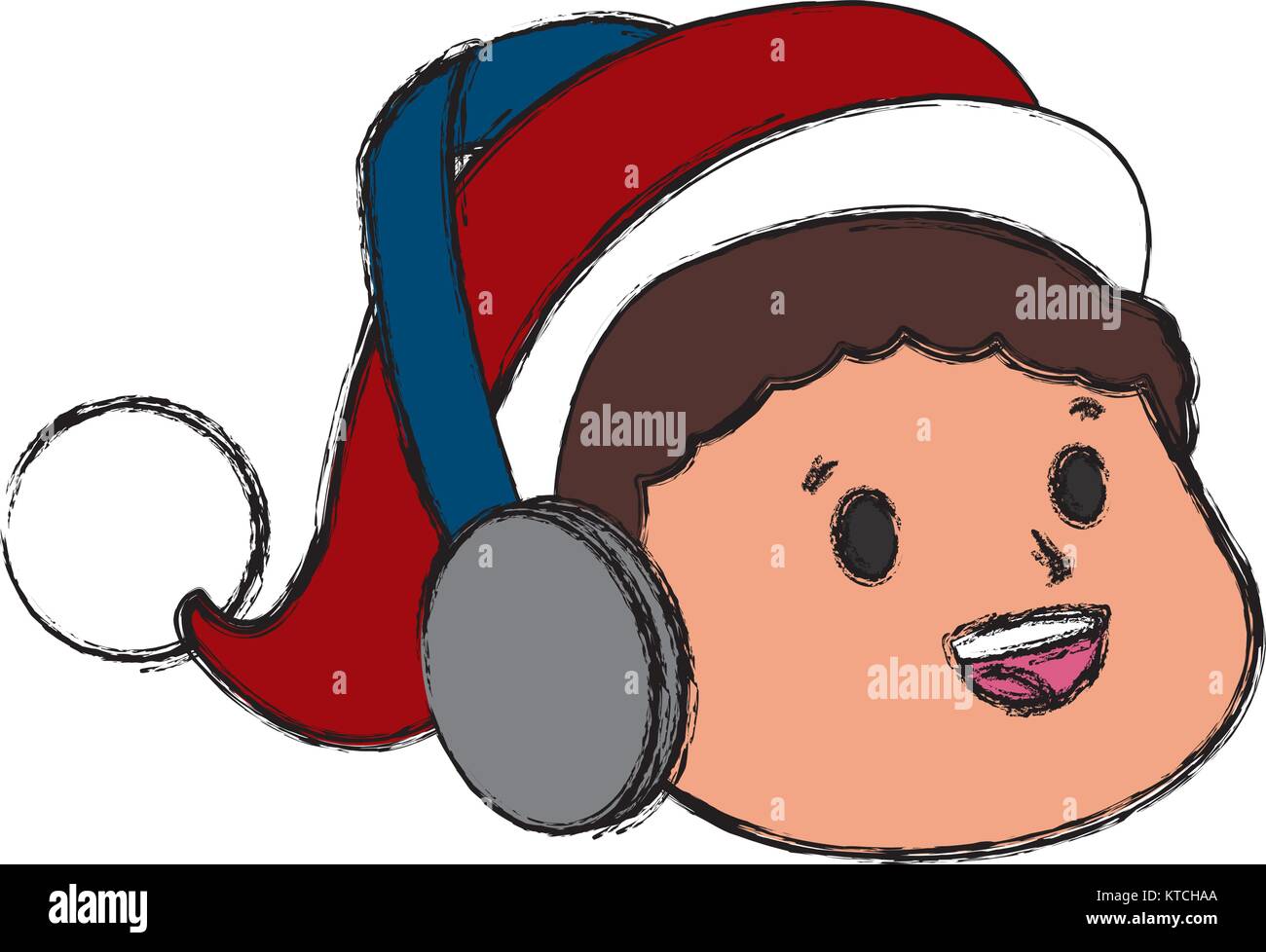 Cute boy christmas cartoon Stock Vector Image & Art - Alamy