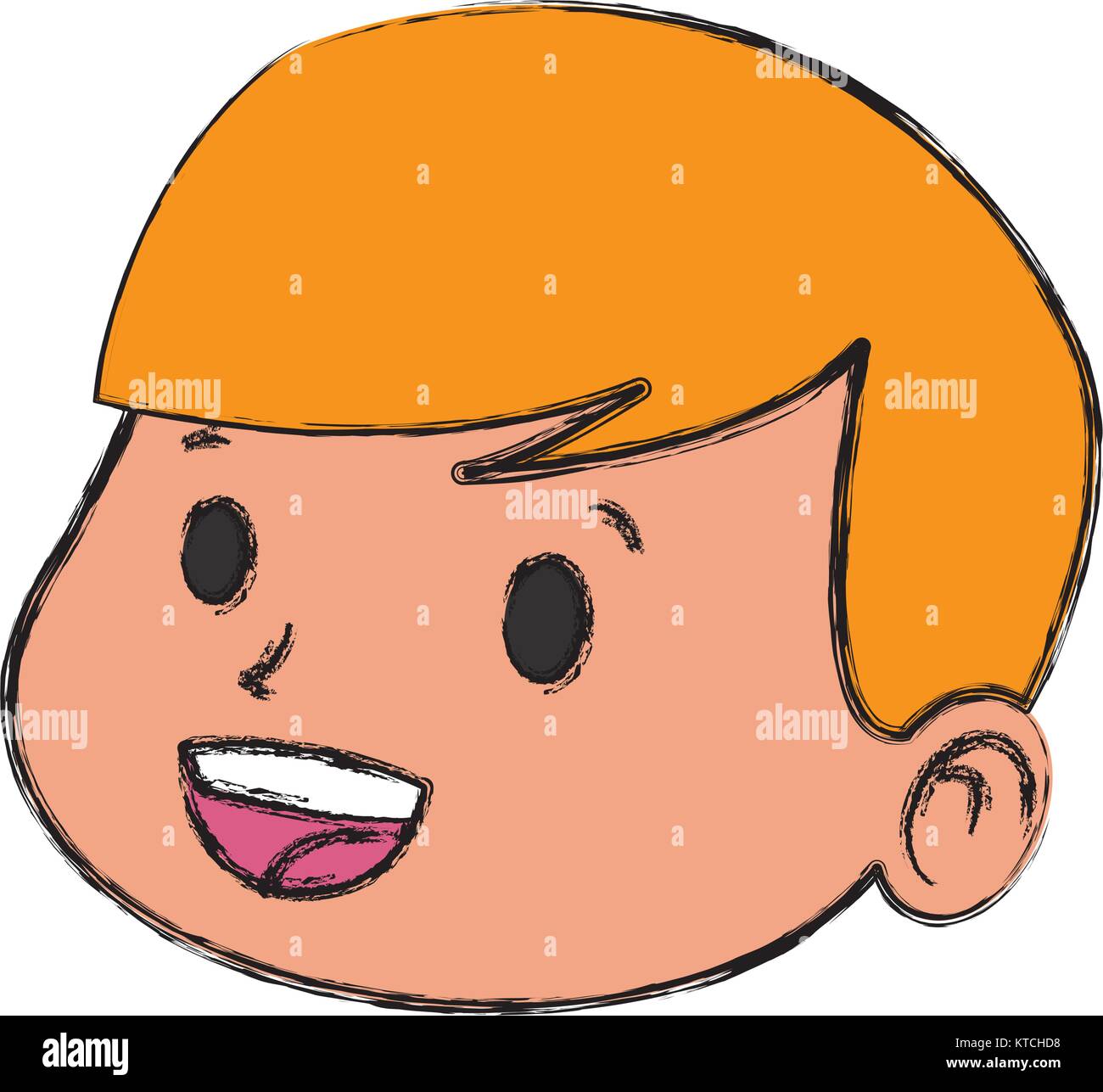 Cute boy face cartoon Stock Vector Image & Art - Alamy