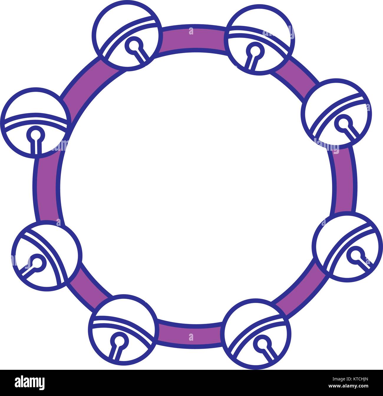 Isolated tambourine design Stock Vector Image & Art - Alamy