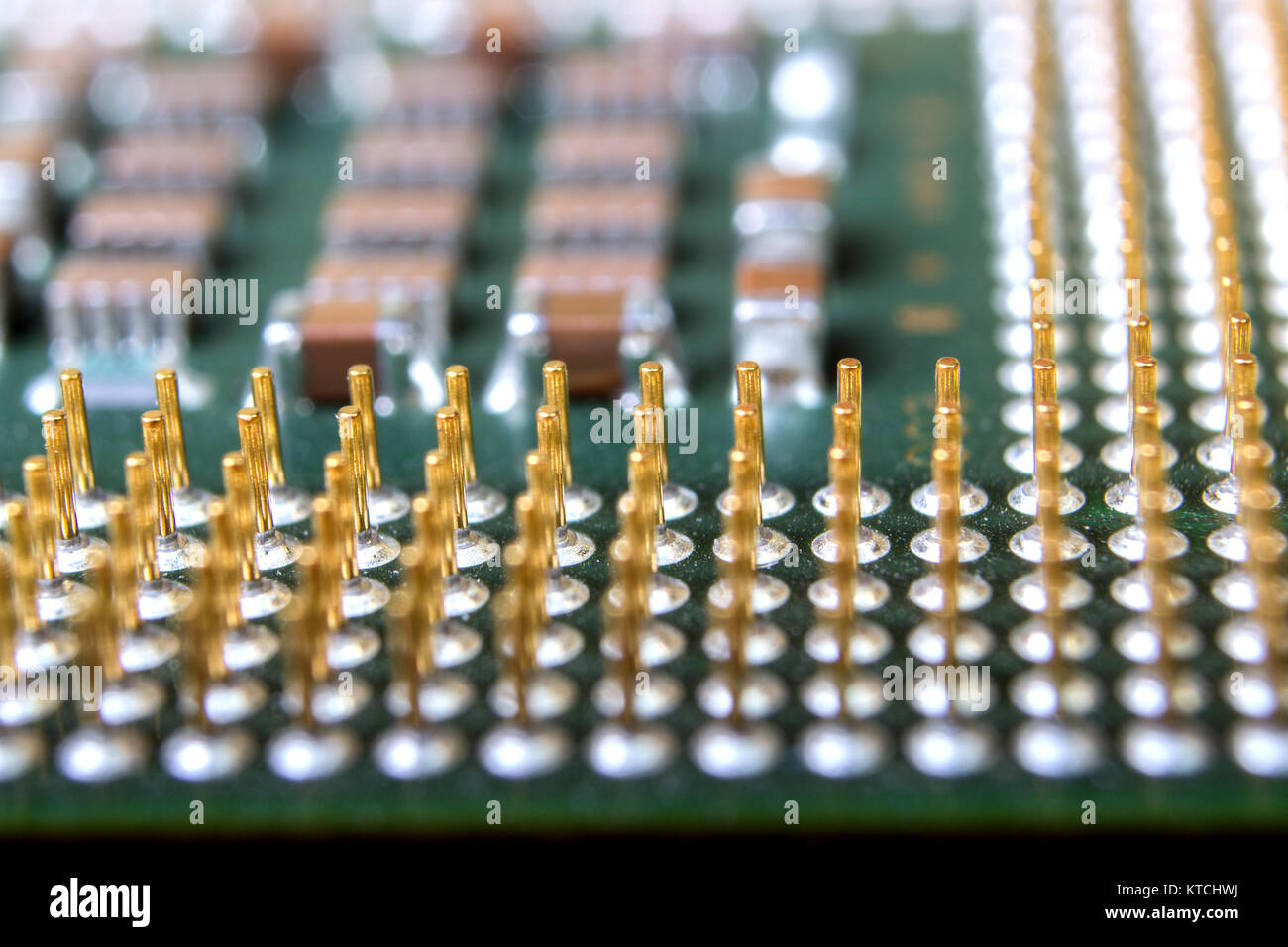 The micro elements of computer central processor unit, CPU contact pins close up Stock Photo - Alamy