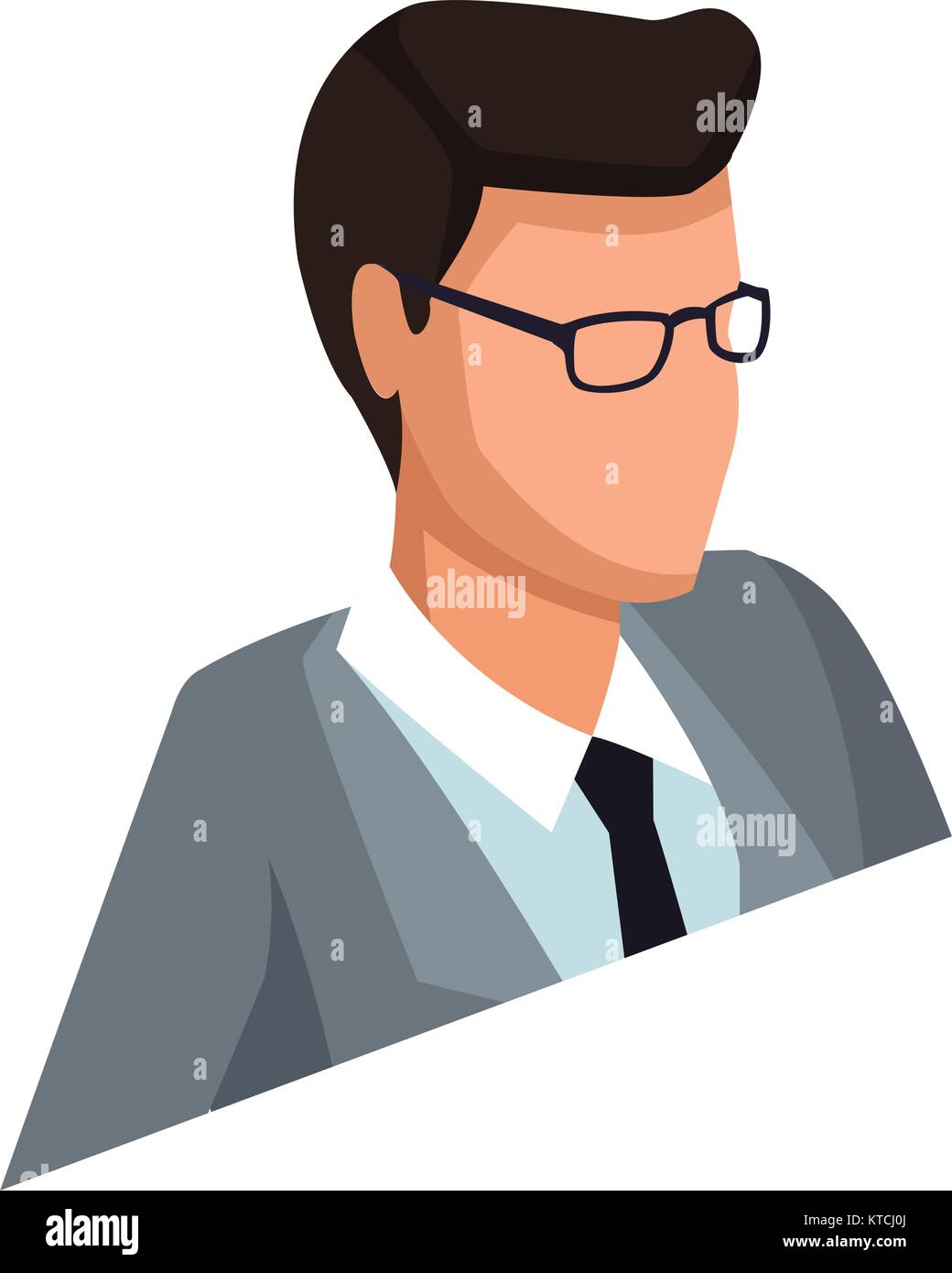 Businessman profile 3d 3d Stock Vector Image & Art - Alamy