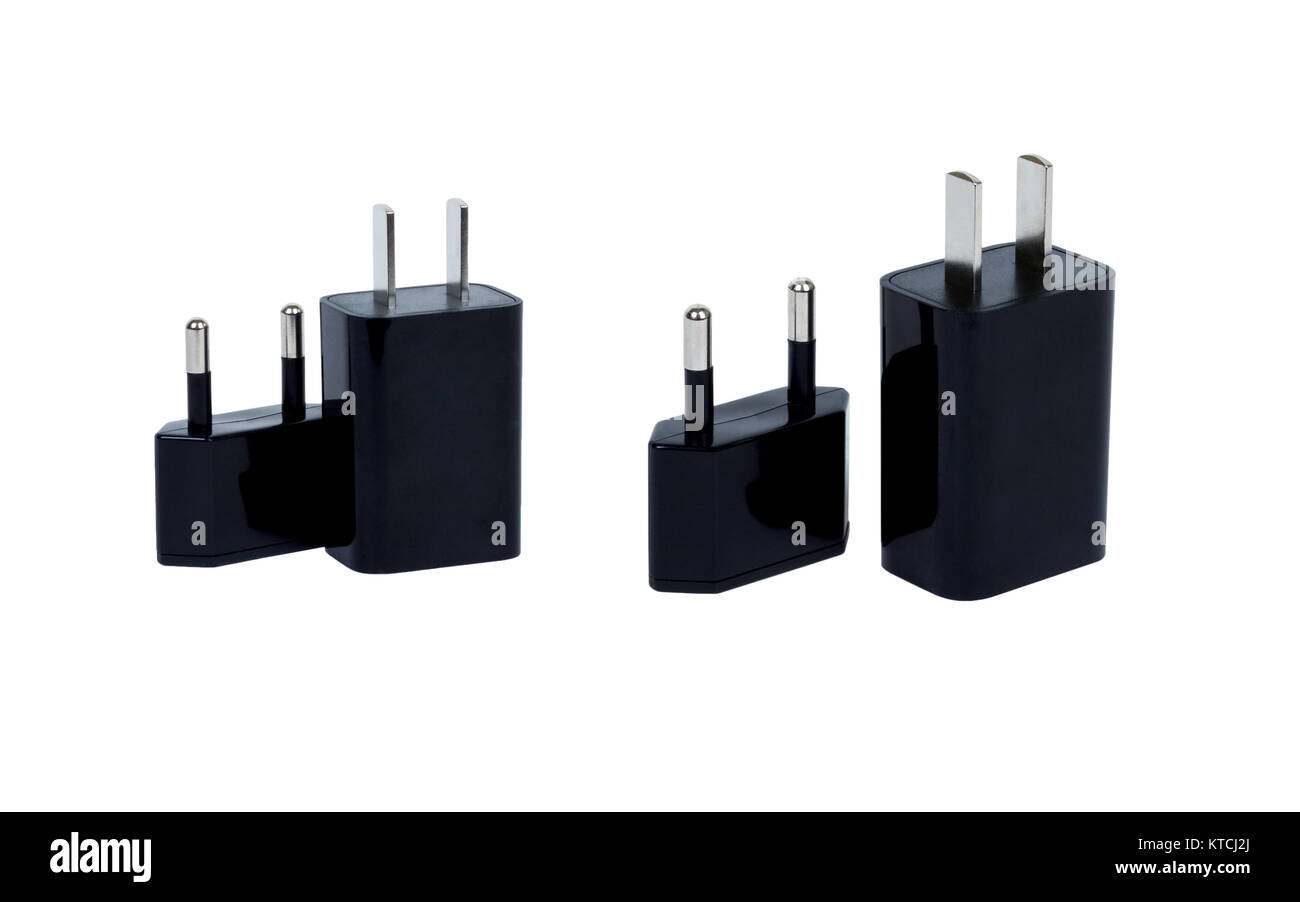 Flat plug connector Cut Out Stock Images & Pictures - Alamy