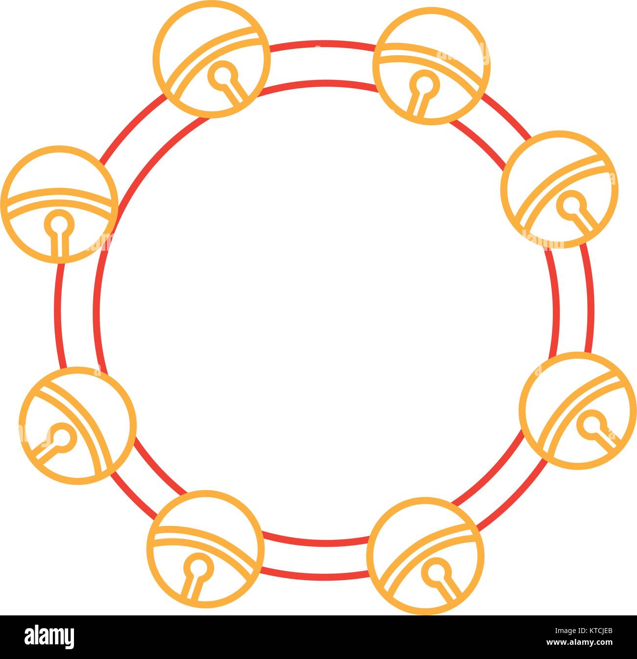 Isolated tambourine design Stock Vector Image & Art - Alamy