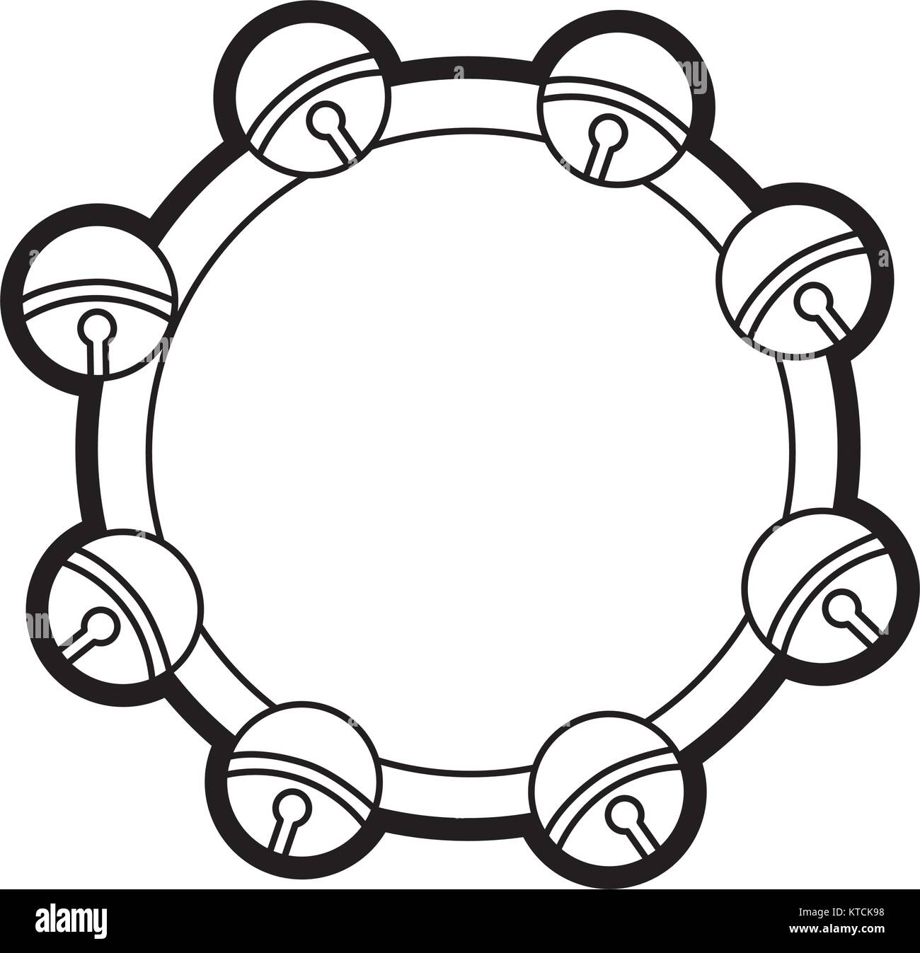 Isolated tambourine design Stock Vector Image & Art - Alamy