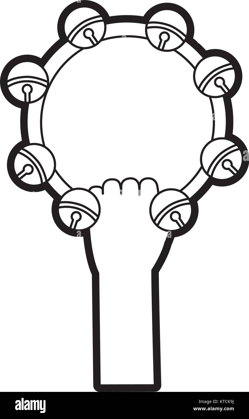 Isolated tambourine design Stock Vector Image & Art - Alamy