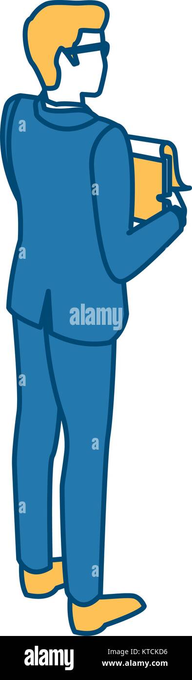 Businessman back view Stock Vector Image & Art - Alamy