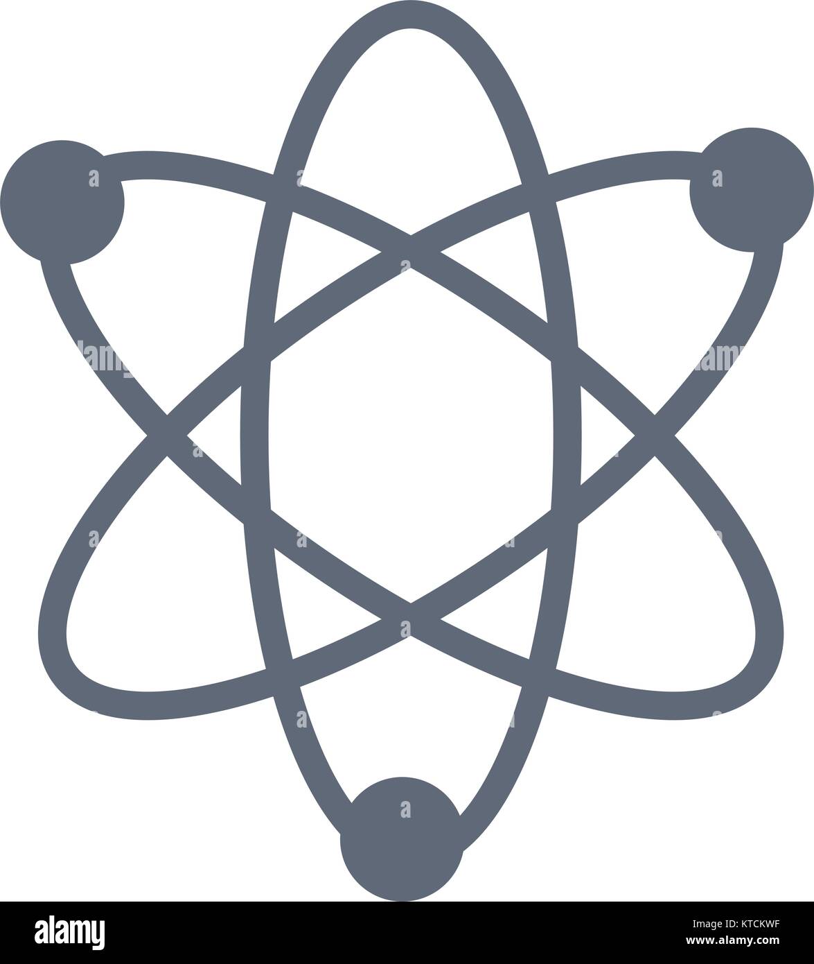 Atom science symbol Stock Vector Image & Art - Alamy