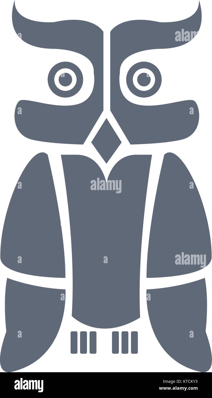 Owl bird symbol Stock Vector Image & Art - Alamy