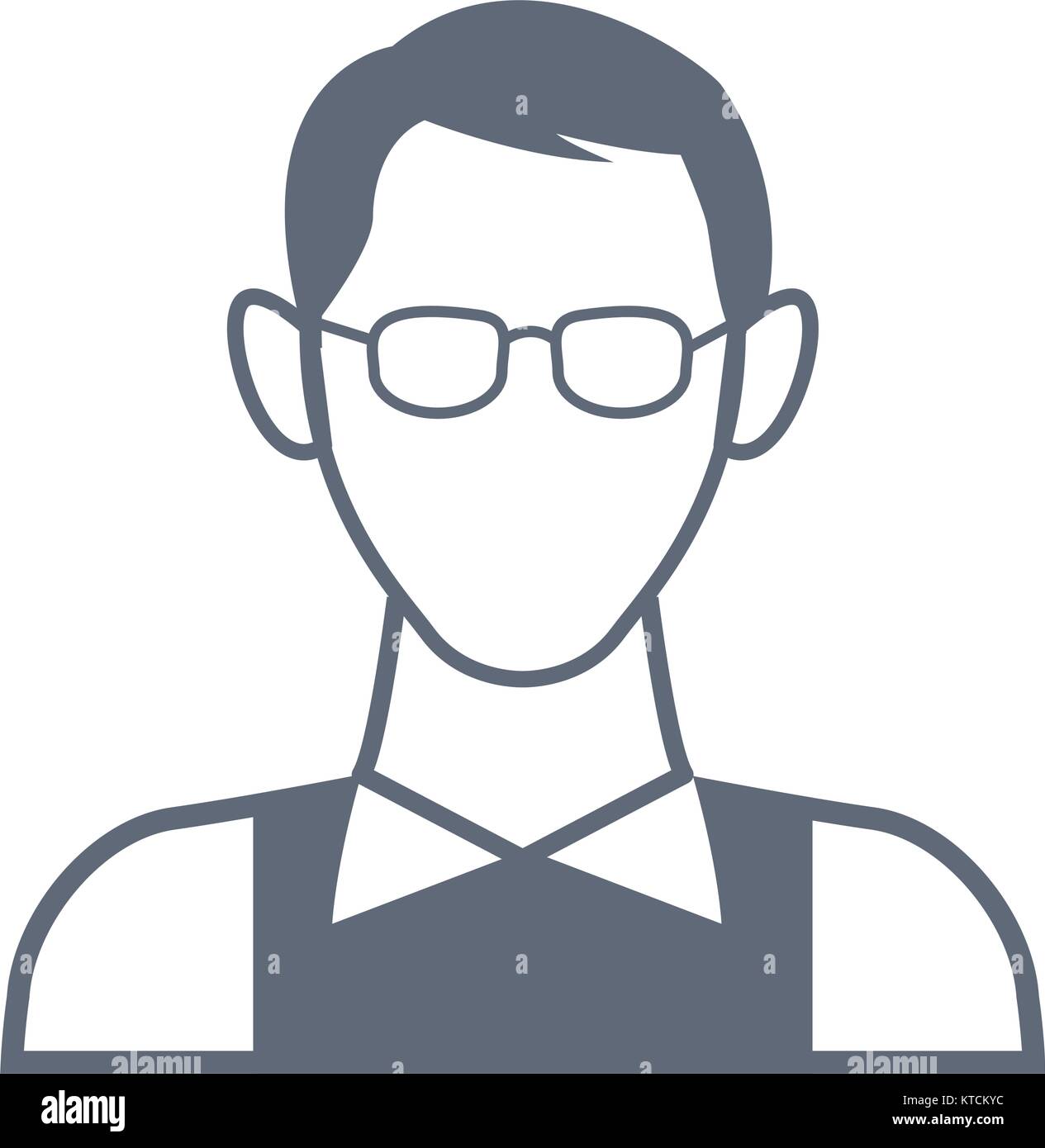 Man with glasses avatar Stock Vector Image & Art - Alamy