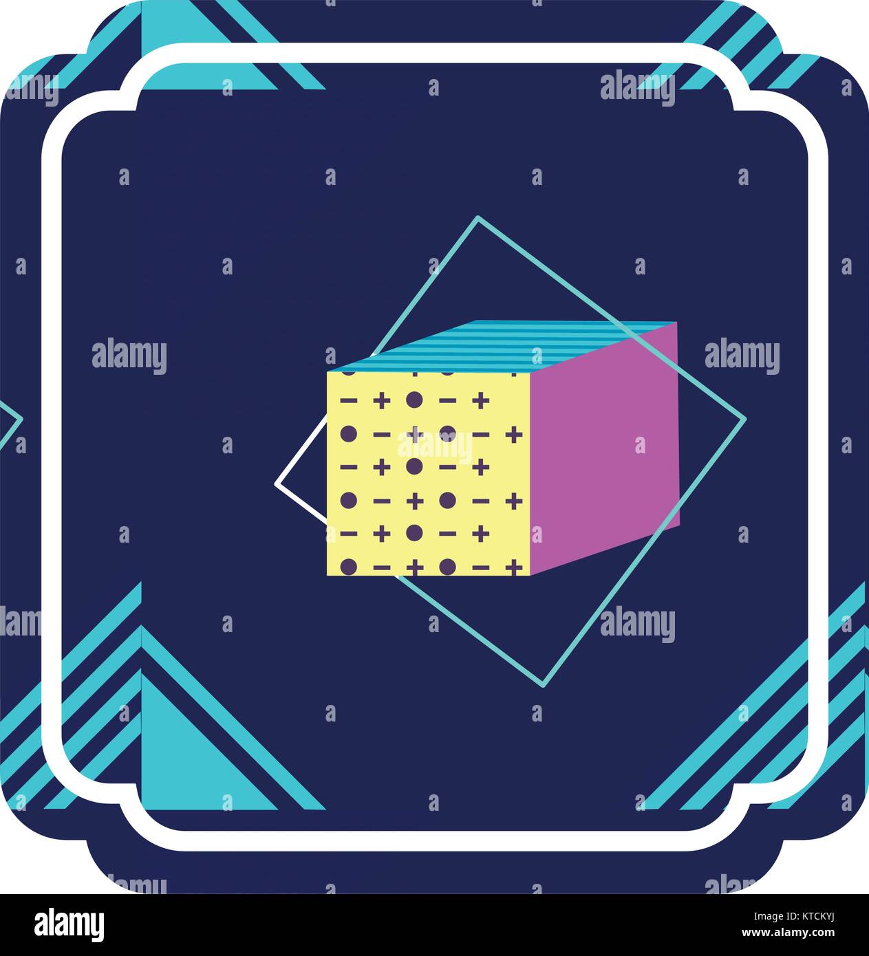 Memphis style frame Stock Vector Image & Art - Alamy
