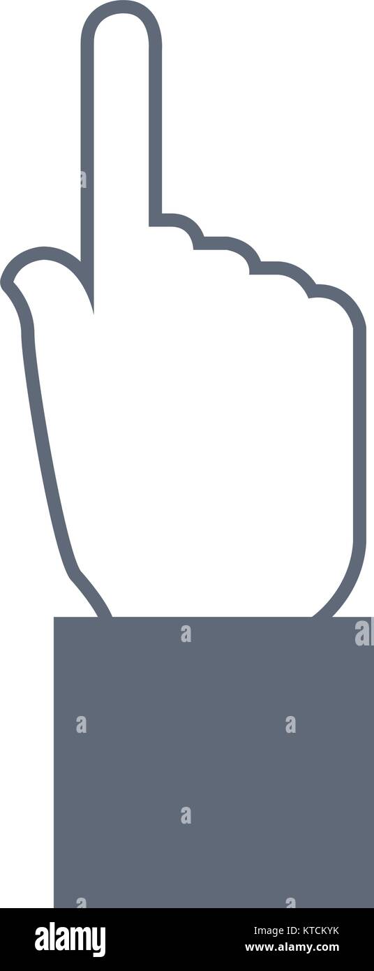 Hand with finger up Stock Vector Image & Art - Alamy