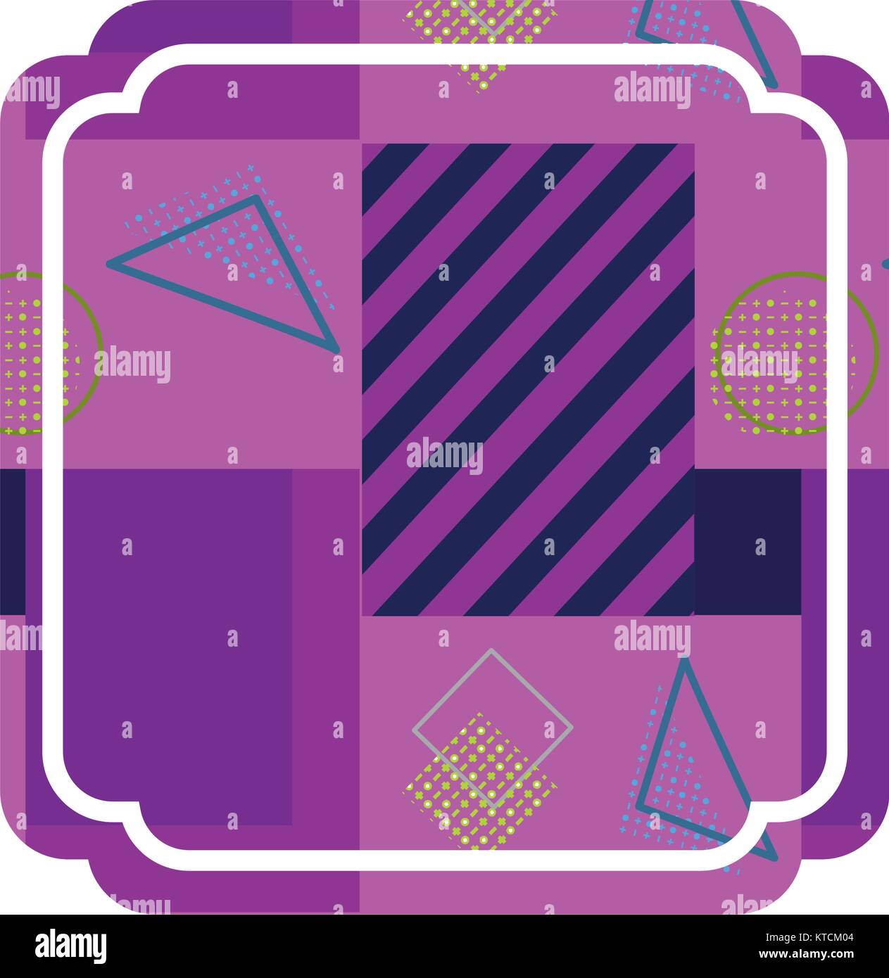 Memphis style frame Stock Vector Image & Art - Alamy
