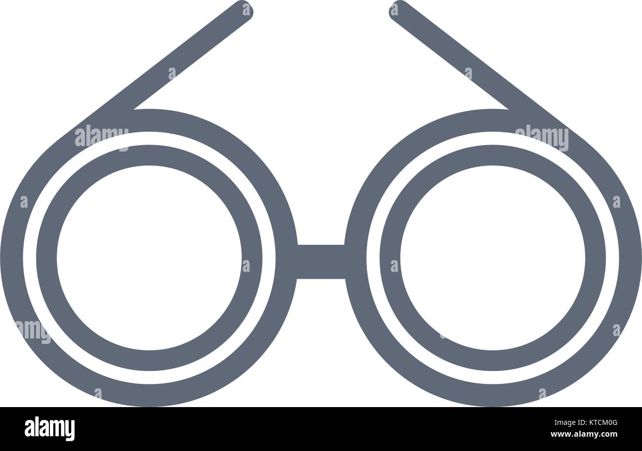Glasses round frame symbol Stock Vector Image & Art - Alamy