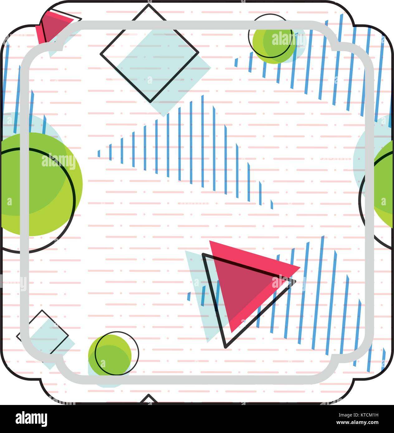 Memphis style frame Stock Vector Image & Art - Alamy