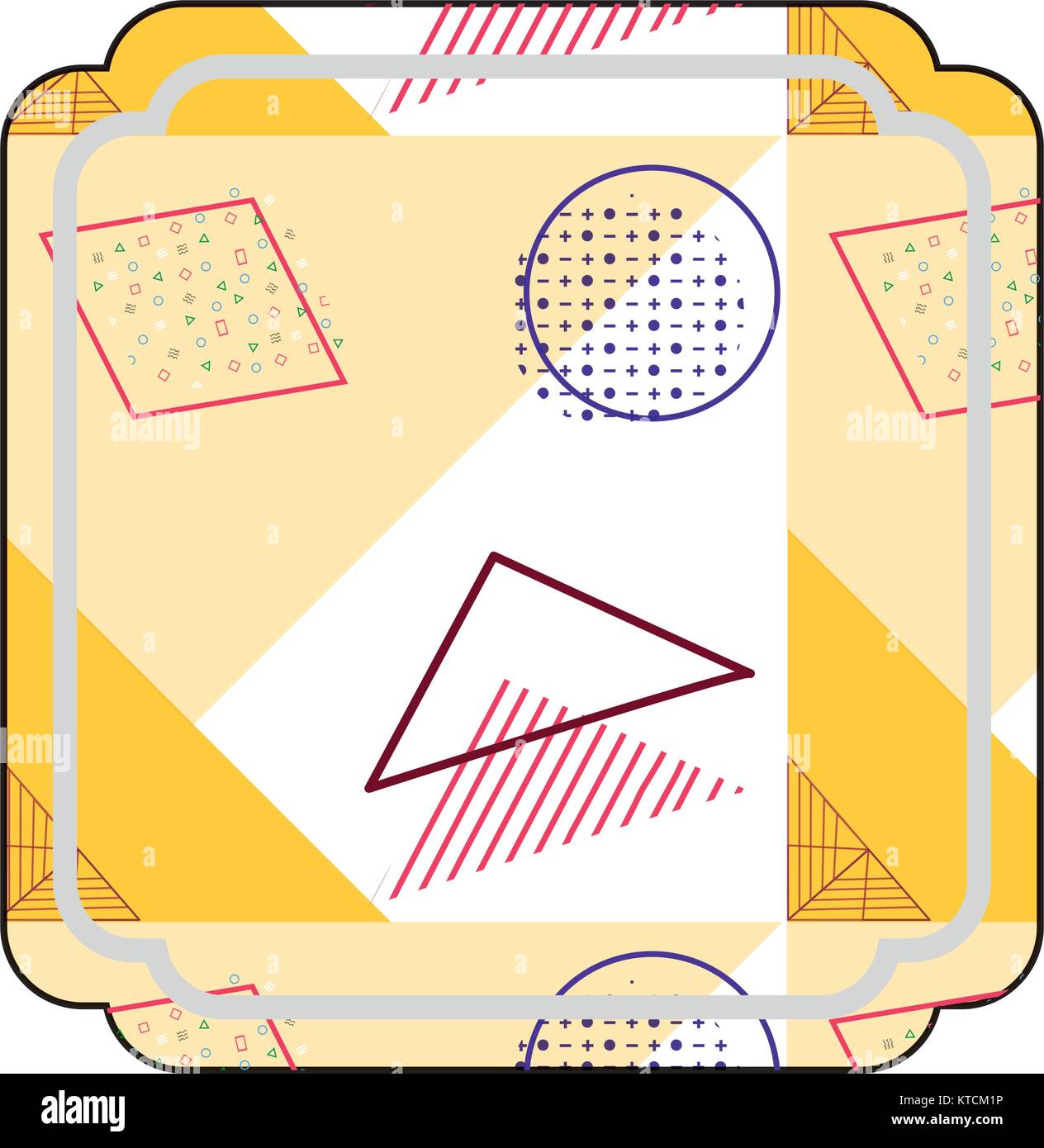 Memphis style frame Stock Vector Image & Art - Alamy