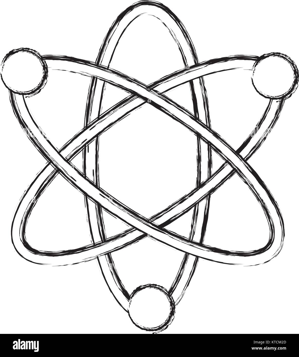 Atom science symbol Stock Vector Image & Art - Alamy