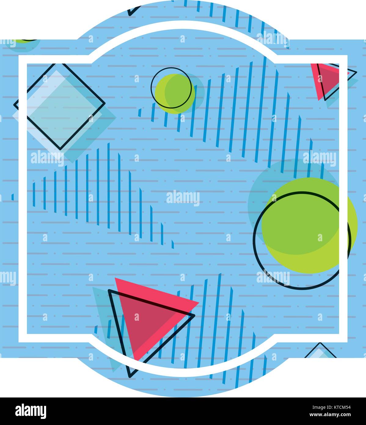 Memphis style frame Stock Vector Image & Art - Alamy