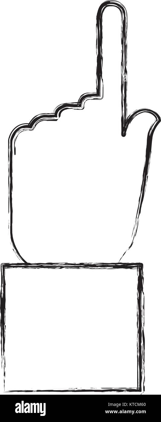 Hand with finger up Stock Vector Image & Art - Alamy