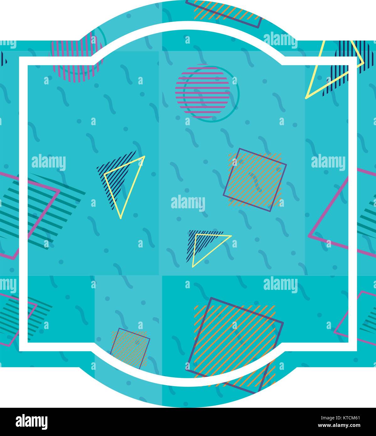 Memphis style frame Stock Vector Image & Art - Alamy