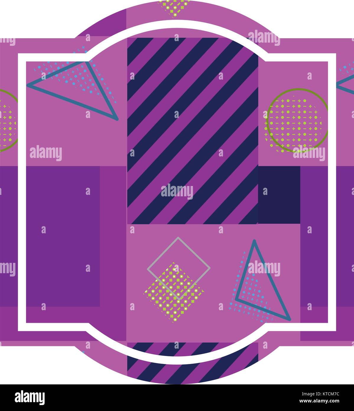 Memphis style frame Stock Vector Image & Art - Alamy