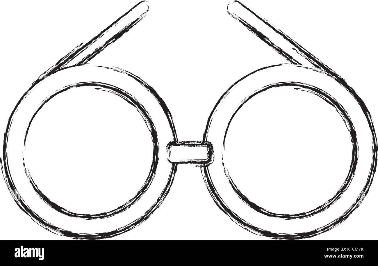Glasses round frame symbol Stock Vector Image & Art - Alamy