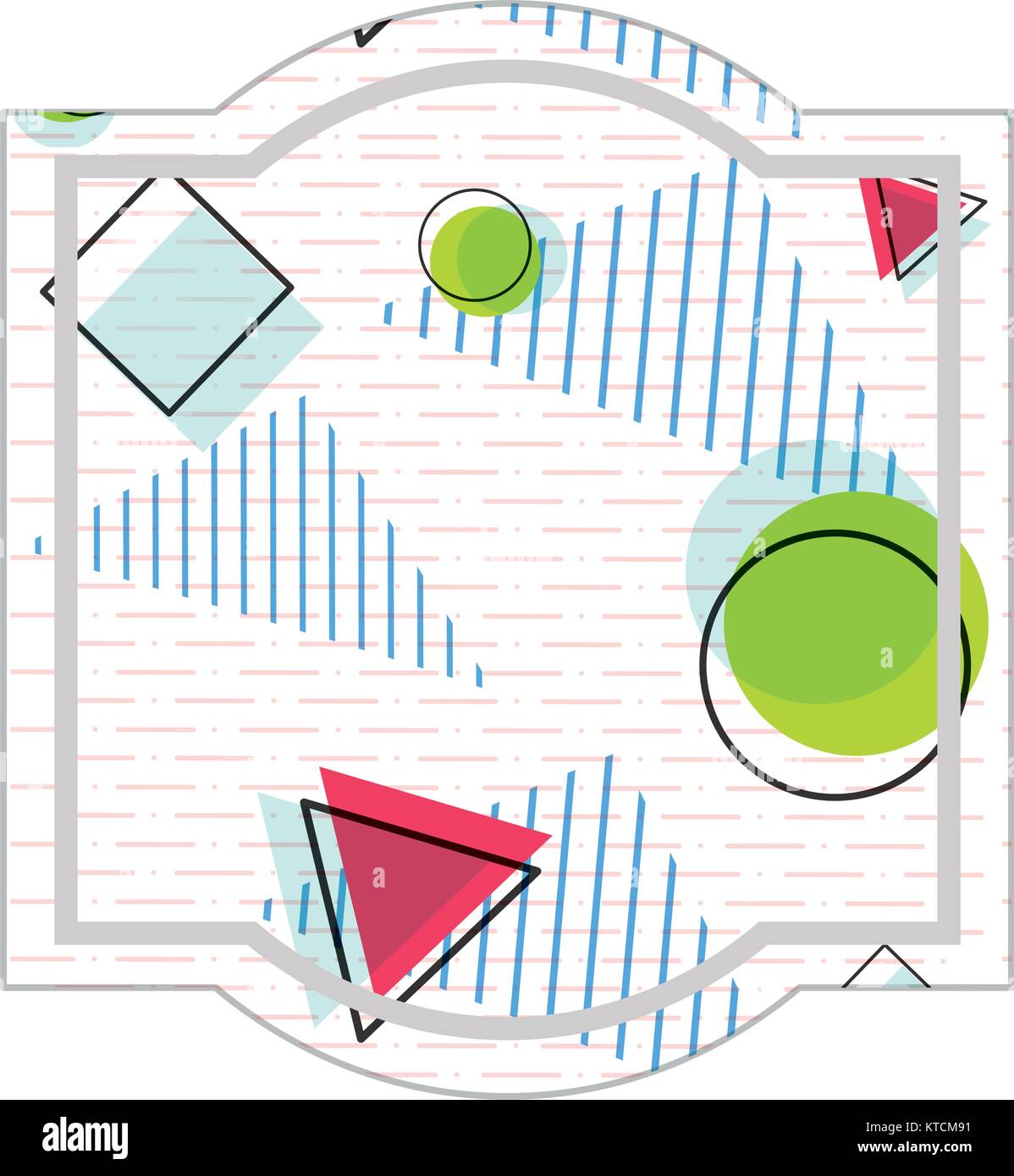 Memphis style frame Stock Vector Image & Art - Alamy