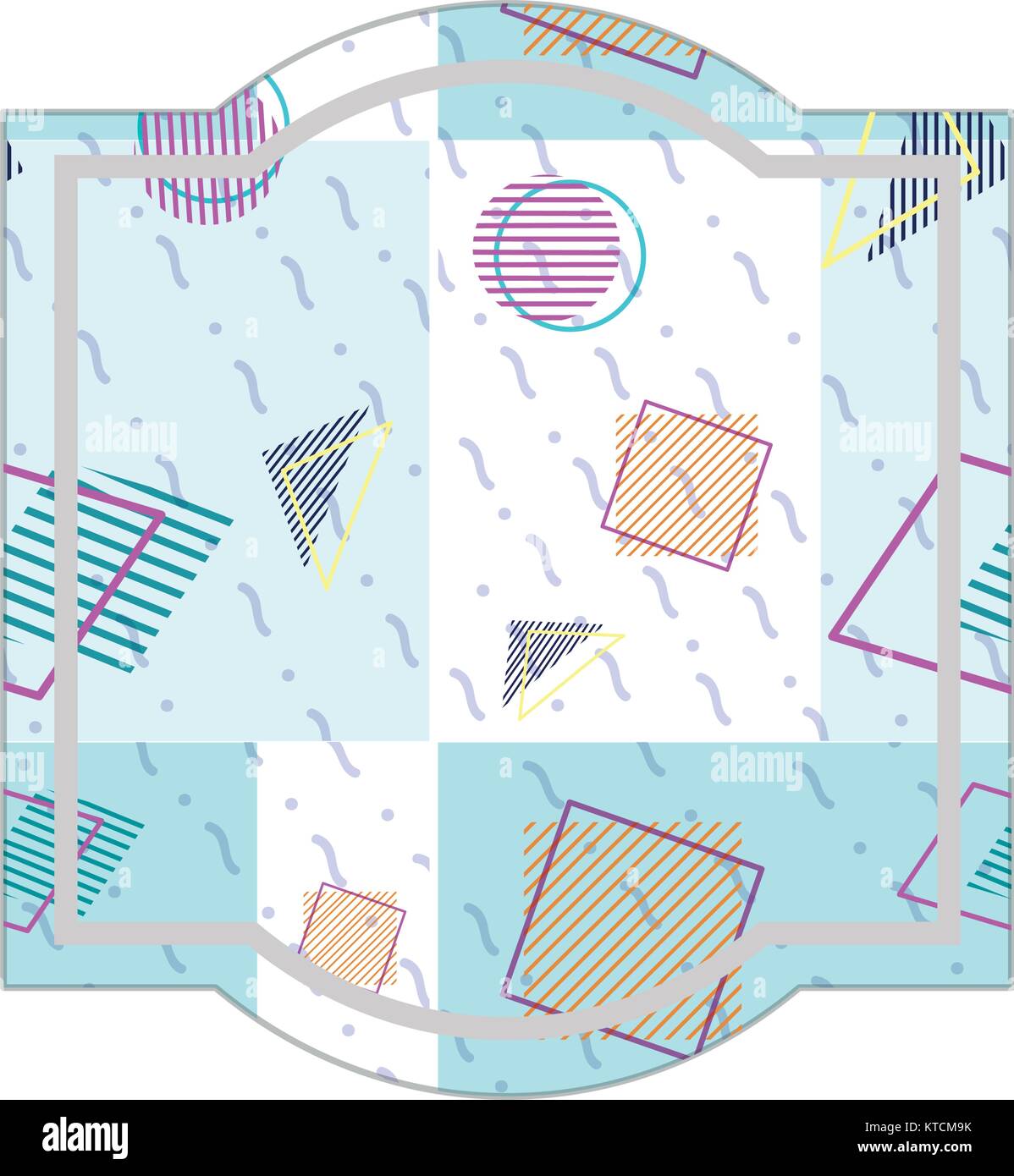 Memphis style frame Stock Vector Image & Art - Alamy