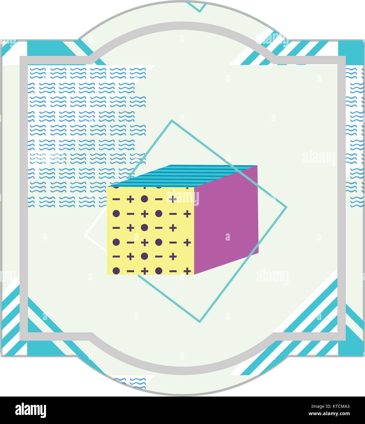 Memphis style frame Stock Vector Image & Art - Alamy