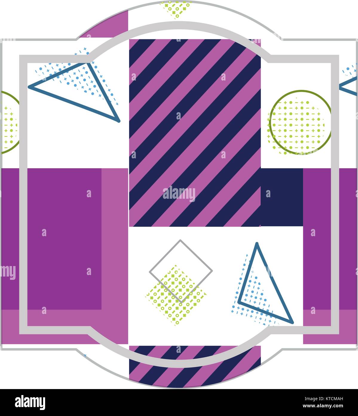Memphis style frame Stock Vector Image & Art - Alamy