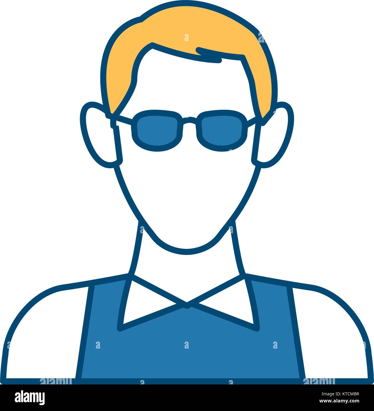 Man with glasses avatar Stock Vector Image & Art - Alamy